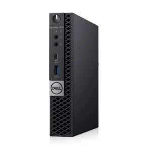 dell optiplex 7070 desktop computer - intel core i7-9700t - 16gb ram - 256gb ssd - micro pc (renewed)