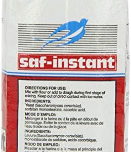 SAF-INSTANT YEAST RED LABEL SINGLE 1 lb (16oz) PACKAGE