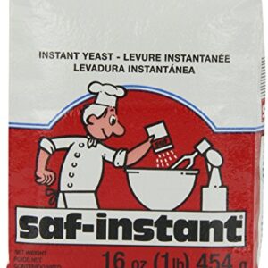 SAF-INSTANT YEAST RED LABEL SINGLE 1 lb (16oz) PACKAGE