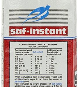 SAF-INSTANT YEAST RED LABEL SINGLE 1 lb (16oz) PACKAGE