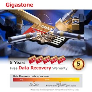 [5-Yrs Free Data Recovery] Gigastone 128GB 2-Pack Micro SD Card, 4K Camera Pro, 4K Video Recording for GoPro, Action Camera, DJI, Drone, R/W up to 100/50 MB/s MicroSDXC Memory Card UHS-I U3 A2 V30