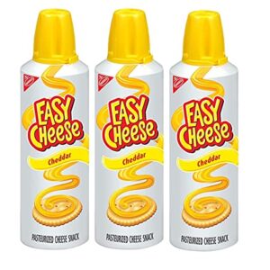 3 KRAFT EASY CHEESE CHEDDAR IN CAN 8oz