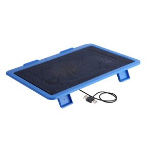 Cooling Pad, Low Noise Laptop Cooler Super Quiet Fans , Builtin Big Fan (Diameter130 x 20mm) with blue LEDs, Fits for Laptop Cooler Pad Base(Blue)