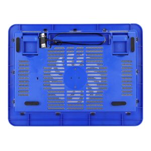 Cooling Pad, Low Noise Laptop Cooler Super Quiet Fans , Builtin Big Fan (Diameter130 x 20mm) with blue LEDs, Fits for Laptop Cooler Pad Base(Blue)