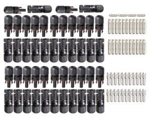 powmr 100pcs solar connectors -ip67 male/female solar connectors(50 pairs solar connectors)