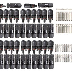 PowMr 100PCS Solar connectors -IP67 Male/Female Solar Connectors(50 Pairs Solar connectors)