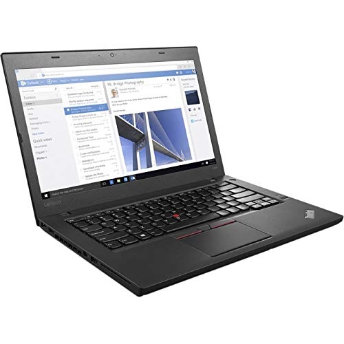 Lenovo ThinkPad T470 14 HD, Core i5-6300U 2.4GHz, 16GB RAM, 500GB Solid State Drive, Windows 10 Pro 64Bit, (Renewed)