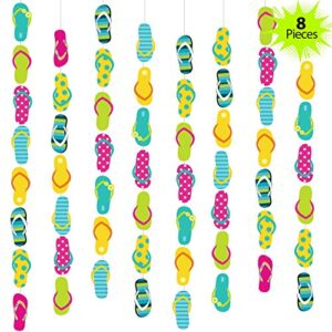 52 feet flip flop party string summer party garland flip flop hanging banner beach party garland for summer party beach party slipper theme party baby shower birthday party