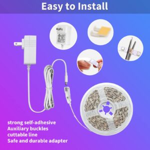 BASON LIGHTING Under Cabinet Lights with 44 Keys Remote and Power Supply, Under Bed Lights 32.8ft High Bright 300 LEDs Light Strips Kit for Kitchen,Bar,Computer Desk, Wall Lights.