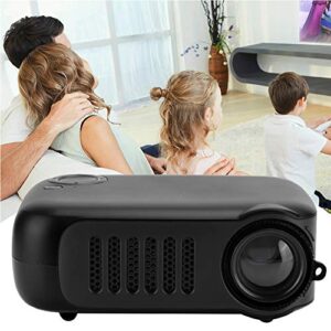 Mini Projector,Pocket Video Projector MAX Support 1080P,Portable Pico Video Projector for Children Present, Video TV Movie, Party Game,Outdoor Entertainment (black)