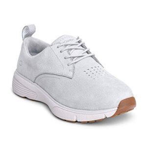 dr. comfort casual walking shoes women diabetic therapeutic everyday shoes with gel inserts, light grey 10 medium (a/b)