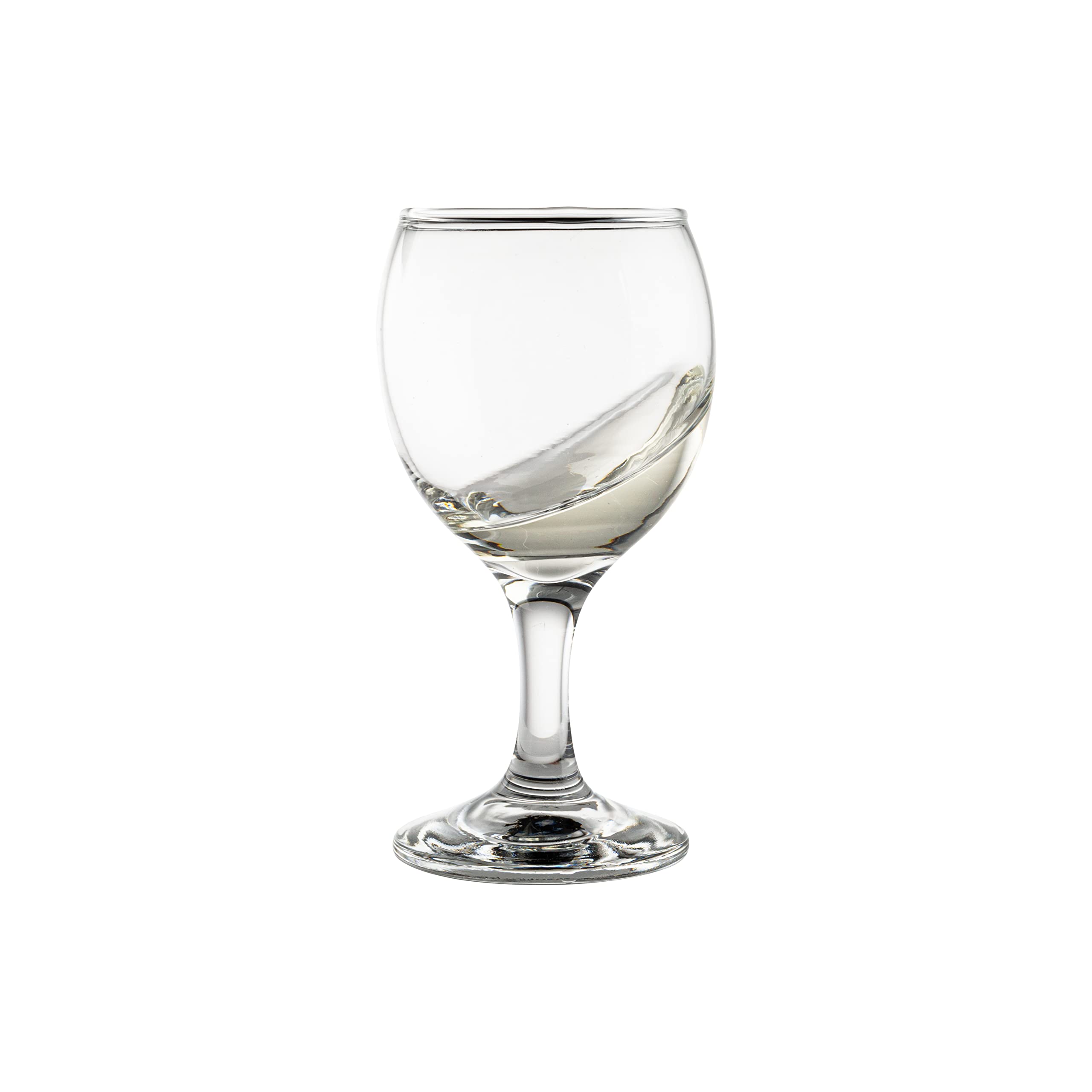 Vikko 5.5 Ounce Wine Glasses, Set of 12 Beautifully Shaped Wine Glass, Thick and Durable Construction, For Parties, Entertaining, and Everyday Use, Dishwasher Safe