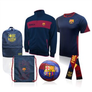 icon sports world soccer ultimate fan pack (large, fc barcelona) red, navy