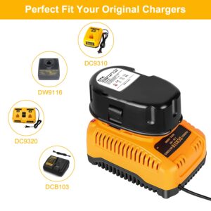 DTK 7.0Ah 18V Battery Replacement for Dewalt, 2Pack 18V Lithium Ion Battery Compatible with Dewalt DC9096 DC9098 DC9099 DW9095 DW9096 DW9098 DE9039 Cordless Tools