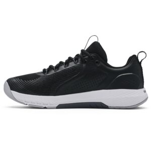 under armour men's charged commit tr 3, black (001)/white, 10.5 m us