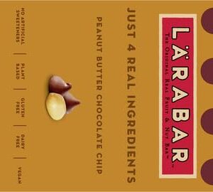 Larabar Peanut Butter Chocolate Chip, Gluten Free Fruit & Nut Bar, 18 Ct