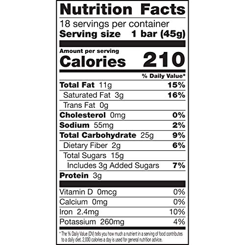 Larabar Chocolate Chip Cookie Dough, Gluten Free Fruit & Nut Bar, 18 Ct