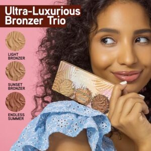 Physicians Formula Murumuru Butter Bronzer Face Makeup Palette Set, Includes Nourishing Butter Bronzer, Highlighter, Blush, Dermatologist Tested, Vegan & Cruelty-Free - Endless Summer Powder