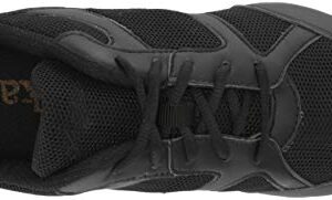 Skazz by Sansha Womens Dance Studio Exercise Sneakers Mesh Suede Air Cushion Caro P121M, Black,9.5