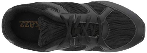 Skazz by Sansha Womens Dance Studio Exercise Sneakers Mesh Suede Air Cushion Caro P121M, Black,9.5