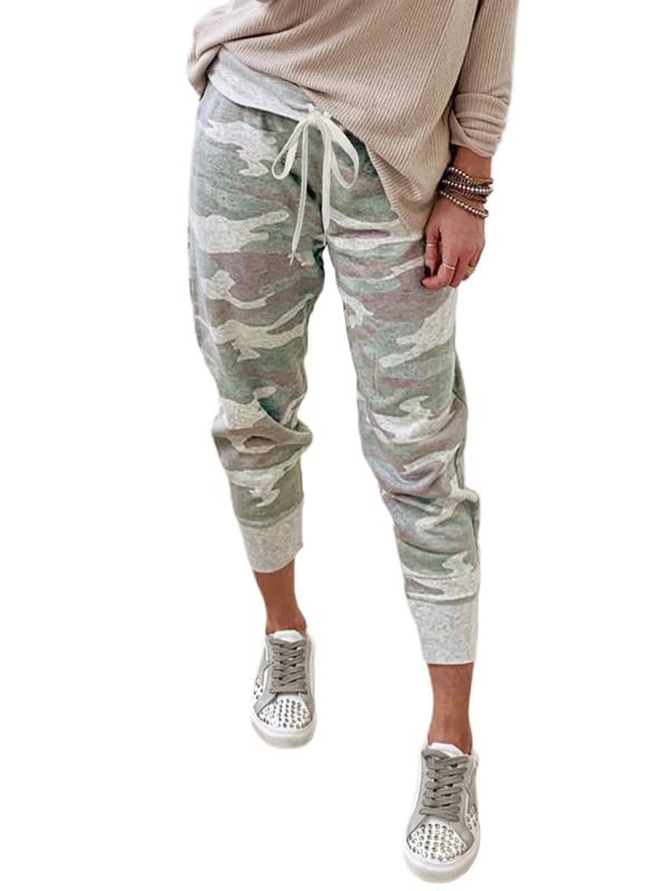 Dokotoo Womens Fashion Casual Summer Front Roomy Pockets Army Drawstring Elastic Waist Cotton Comfy Jogging Pants Jogger Pants Sweatpants S