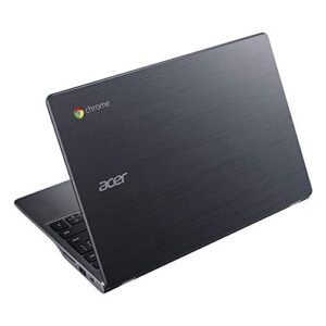 Acer Chromebook C740 11.6 Inch Non-Touch Laptop, Intel Celeron 3205U 1.5 GHz, 4GB DDR3L RAM, 16GB SSD, WiFi, Bluetooth, HDMI, Webcam, Gray, Chrome OS + NexiGo 32GB MicroSD Card Bundle (Renewed)