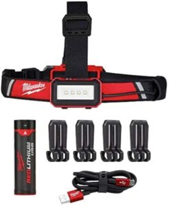 milwaukee 600 lumens led usb rechargeable low-profile hard hat headlamp