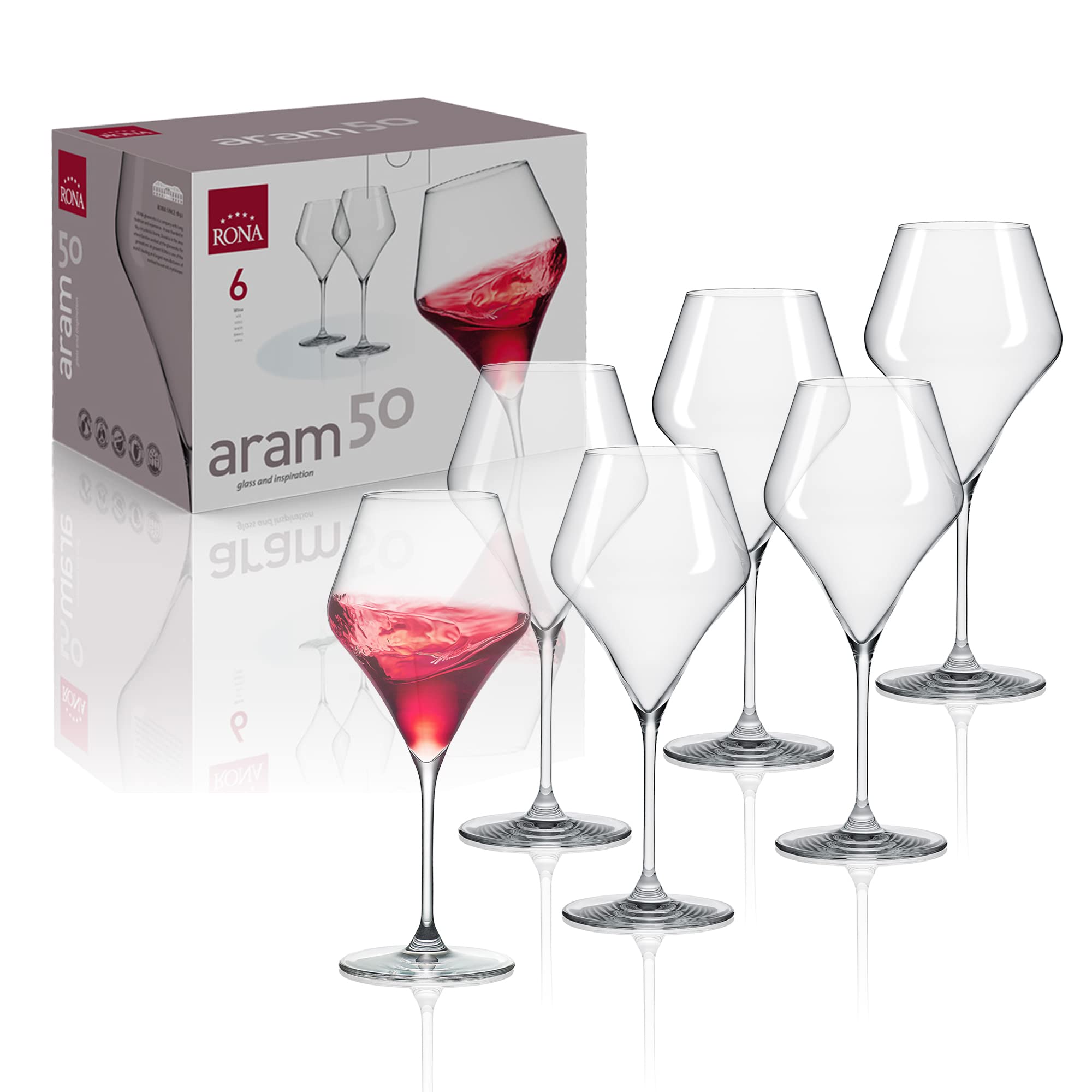 RONA Aram 50 Wine Glass | 17 oz. | Set of 6 |