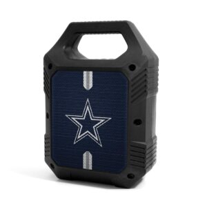 soar nfl shockbox xl led wireless bluetooth speaker, dallas cowboys