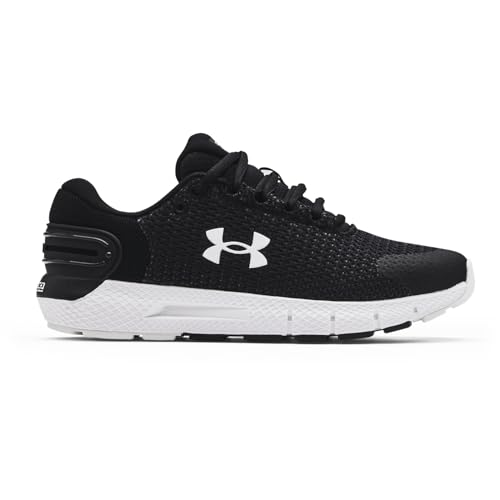 Under Armour Women's Charged Rogue 2.5, Black (001)/White, 6 M US