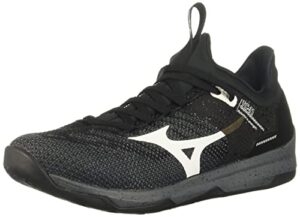 mizuno women's tc-11 training shoe black/white