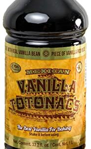 Mexican Vanilla Totonac's Pure Extract - 33.2 Oz Bottle - Premium Vanilla Liquid for Baking & Cooking, Packaging May Vary