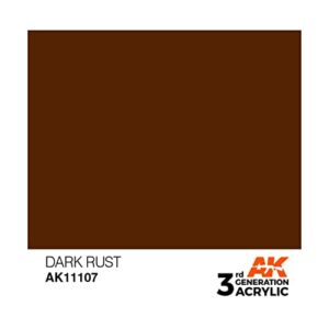 AK Interactive 3rd Gen Acrylic Dark Rust 17ml