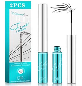 2pcs ultra fine black mascara,skinny mascara,catching tiny eyelashes,no clumping(2.5mm diameter)