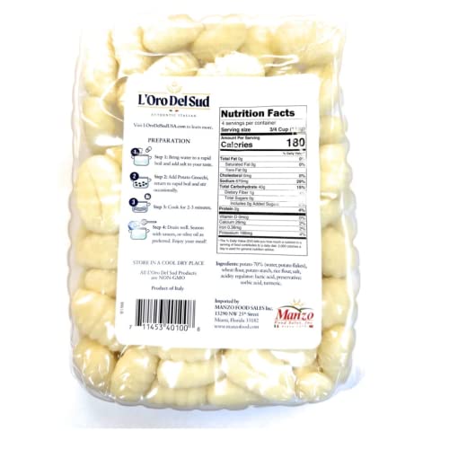 3 Pack, Gnocchi Potato, Product of Italy, Pasta Dumplings, Pasta di Patate, Cooks in 2-3 minutes, 3 x 1 lb, L'Oro Del Sud