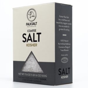 FALKSALT | 1.1lb Kosher Salt - Coarse Grain | Gourmet Salt, All Natural, Kosher | Perfect for Grinder