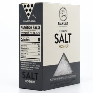 FALKSALT | 1.1lb Kosher Salt - Coarse Grain | Gourmet Salt, All Natural, Kosher | Perfect for Grinder