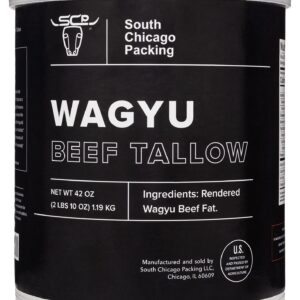 South Chicago Packing Wagyu Beef Tallow, 42 Ounces, Paleo-friendly, Keto-friendly, 100% Pure Wagyu