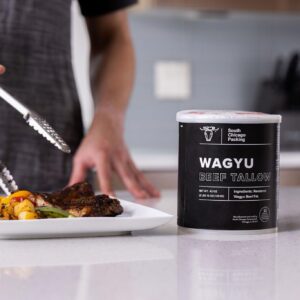 South Chicago Packing Wagyu Beef Tallow, 42 Ounces, Paleo-friendly, Keto-friendly, 100% Pure Wagyu