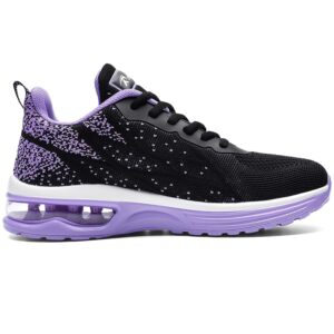 Air Shoes for Women Tennis Sports Athletic Workout Gym Running Sneakers - Purple - Size 8