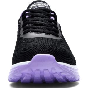 Air Shoes for Women Tennis Sports Athletic Workout Gym Running Sneakers - Purple - Size 8