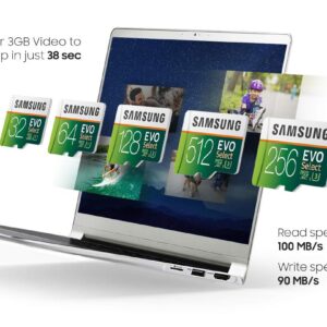 SAMSUNG: EVO Select 128GB MicroSDXC UHS-I U3 100MB/s Full HD & 4K UHD Memory Card with Adapter (MB-ME128HA)