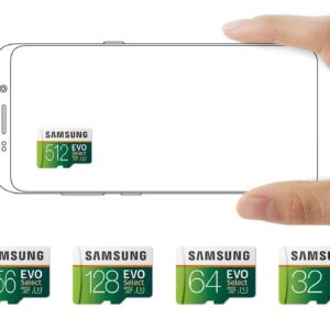 SAMSUNG: EVO Select 128GB MicroSDXC UHS-I U3 100MB/s Full HD & 4K UHD Memory Card with Adapter (MB-ME128HA)