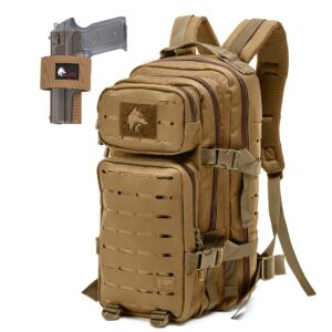 wolf tactical molle backpack small tactical backpack small concealed carry backpack ccw backpack bug out bag 24l edc daypack