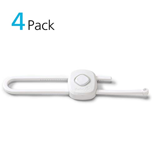 Safety 1st Outsmart Slide Lock Four Pack, White, 4 Pack