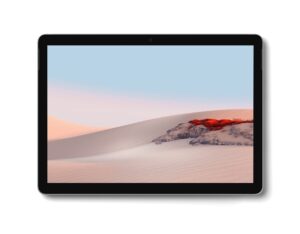 microsoft surface go 2 10.5-inch tablet, wifi, 4gb ram, 64gb emmc, windows 10 pro, silver bundled: gizpro 3 in 1 usb c to vga hdmi dvi adapter