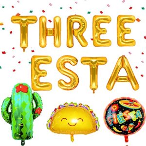 laventy mexican third birthday decoration three esta decorations three-esta birthday party decorations 3rd birthday fiesta party three year old fiesta birthday decoration