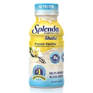 SPLENDA Diabetes Care Shakes - Meal Replacement Shake, French Vanilla, 8 Fl Oz (Pack of 24)