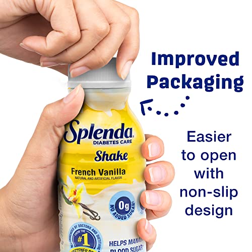 SPLENDA Diabetes Care Shakes - Meal Replacement Shake, French Vanilla, 8 Fl Oz (Pack of 24)