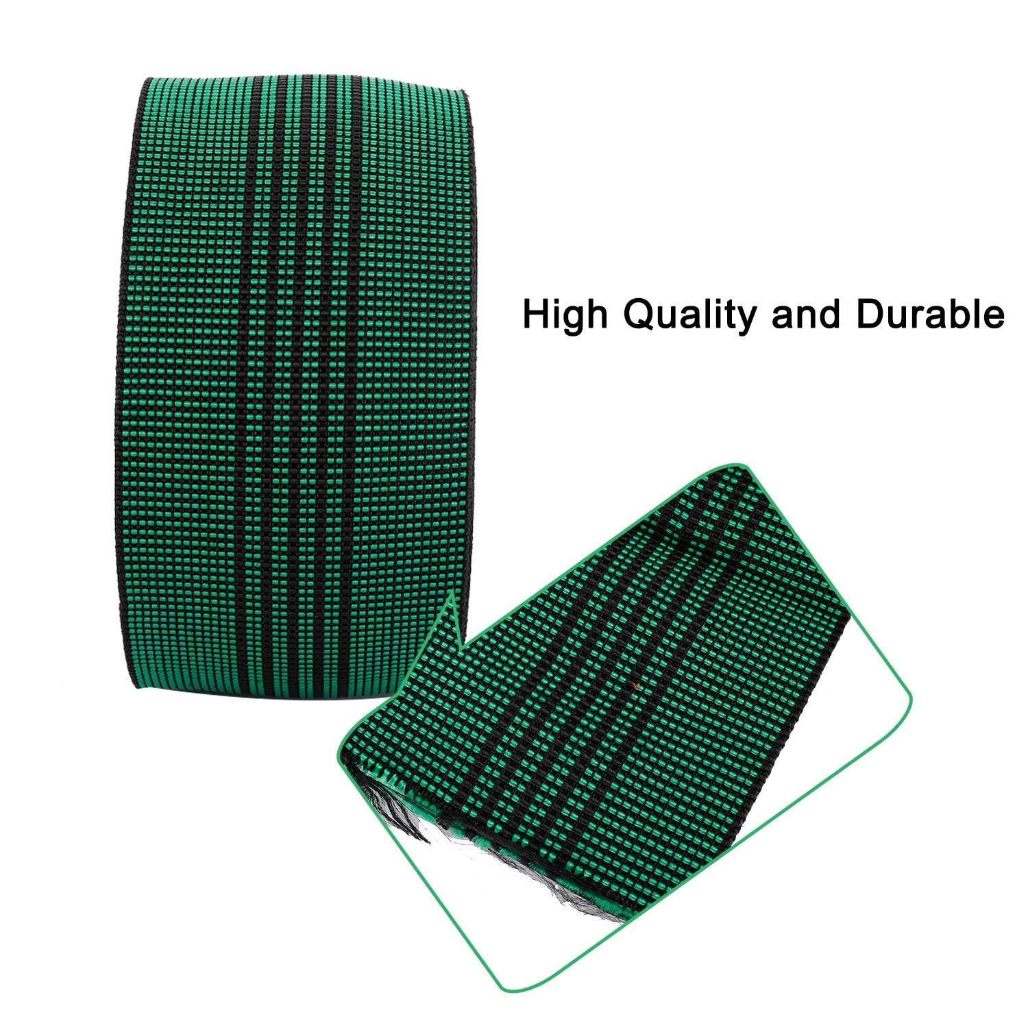 Artilife 1 Roll 3" Width x 40' Length Chair Webbing, Elastic, Elasbelt, DIY Upholstery for Furniture Repair and Modification, Stretchy Spring Alternative, Sofa, Couch, Chair